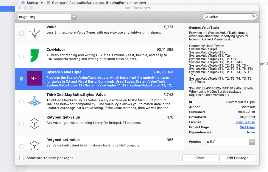 C# ValueTuple Code Example